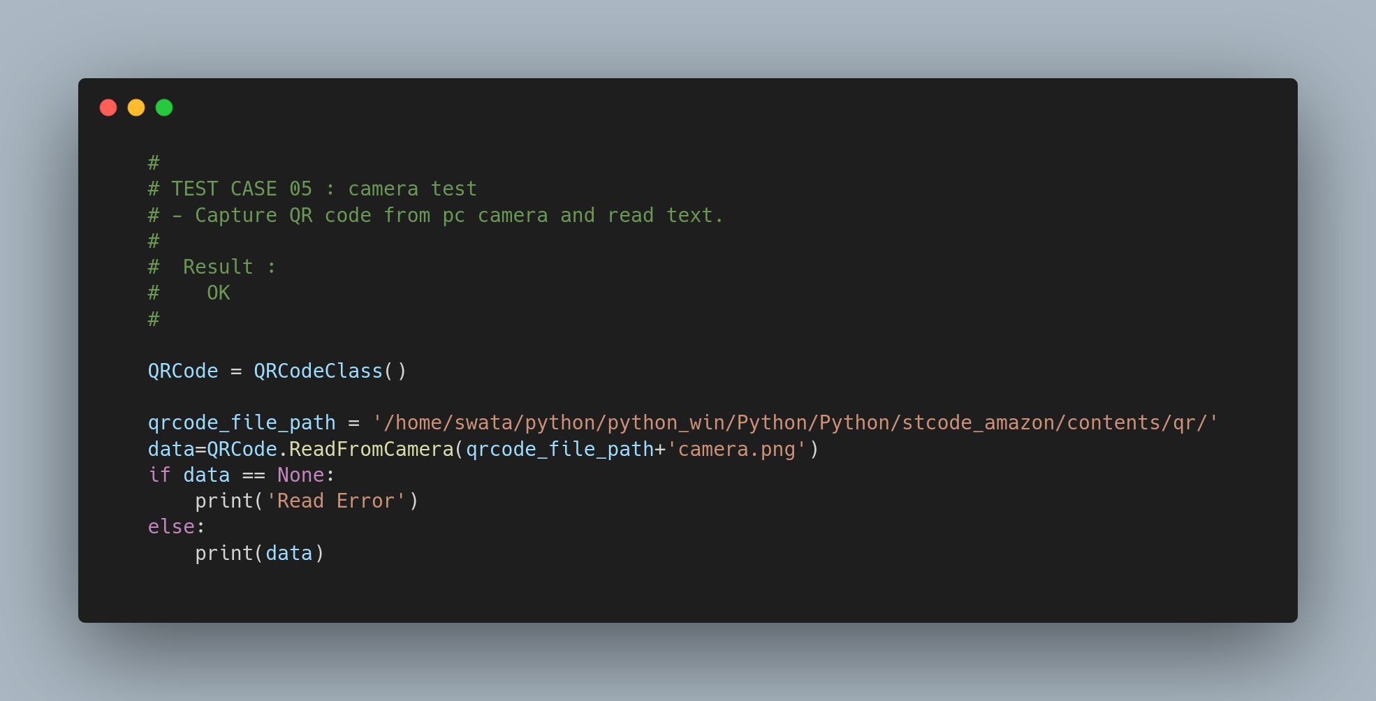 QR Code Class | short code